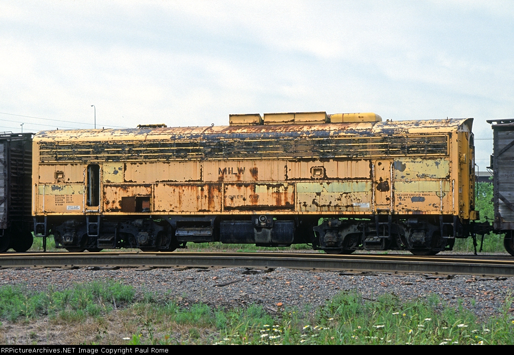 MILW X-1, rotary power car, now part of Lake Superior Museum of Transportation, at the CP/SOO's ...